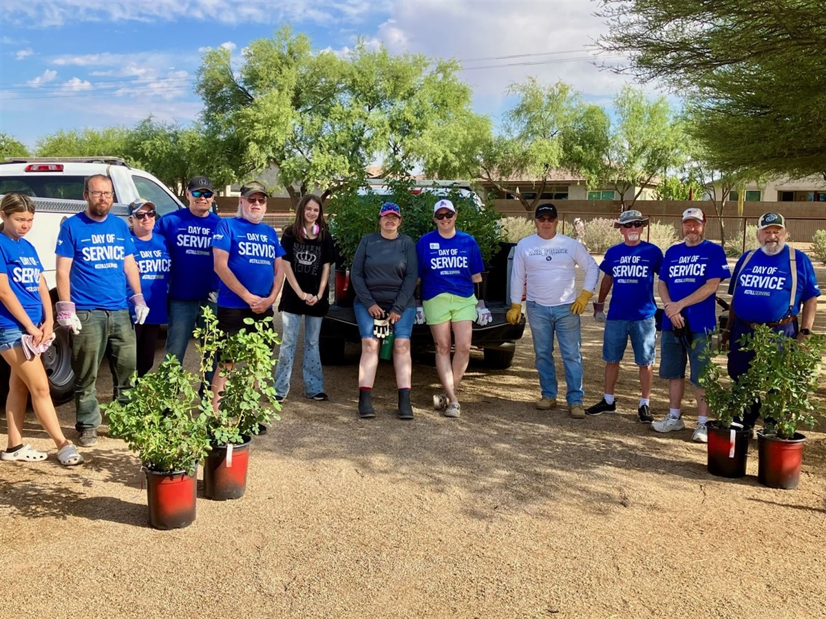VFW Post 5990 Volunteers Help Beautify Marana's Heritage River Park ...